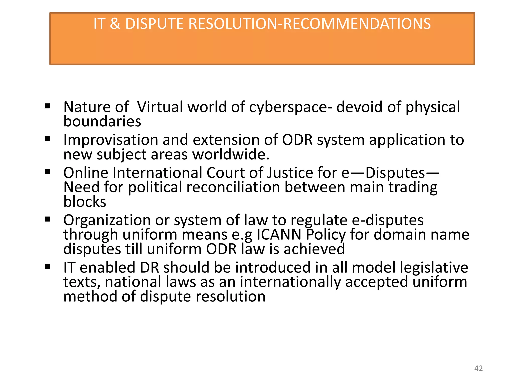 Online dispute resolution | PDF