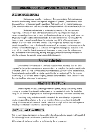 Online doctor appointment | DOCX