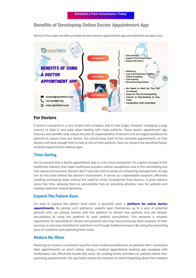 Online Doctor Appointment App Development Process, Benefits, Features and Costs.pdf