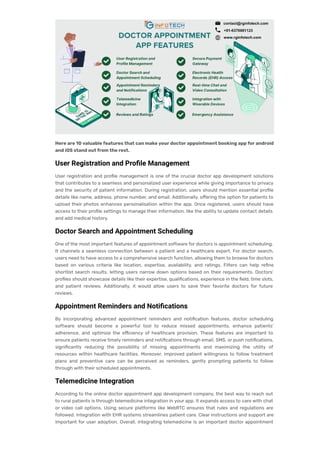 Online Doctor Appointment App Development Process, Benefits, Features ...