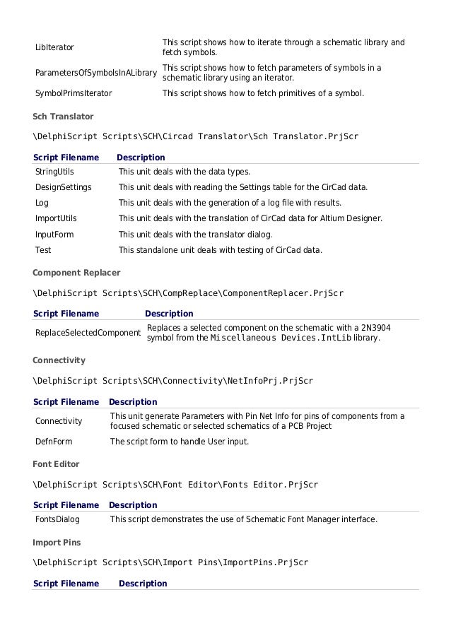 Altium script examples reference | PDF
