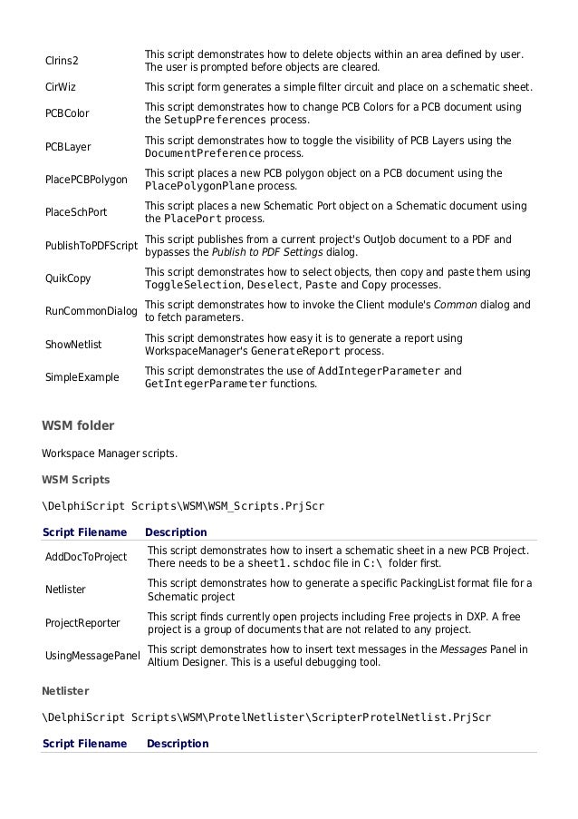 Altium script examples reference | PDF