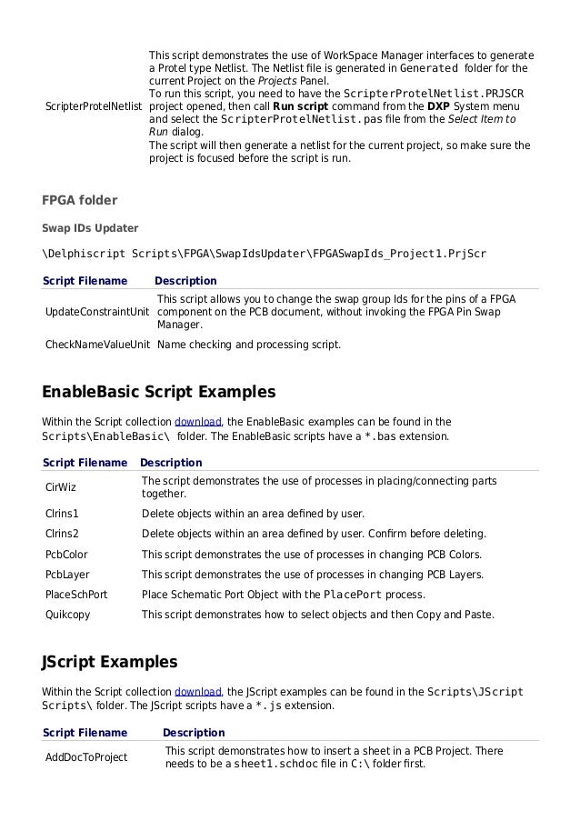 Altium script examples reference | PDF
