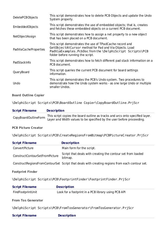 Altium script examples reference | PDF