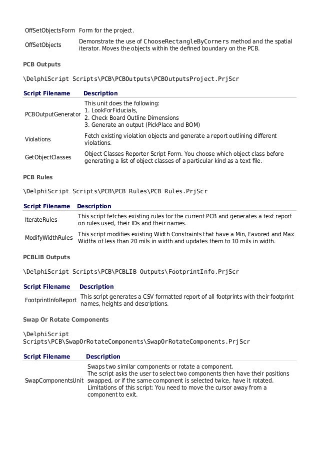 Altium script examples reference | PDF