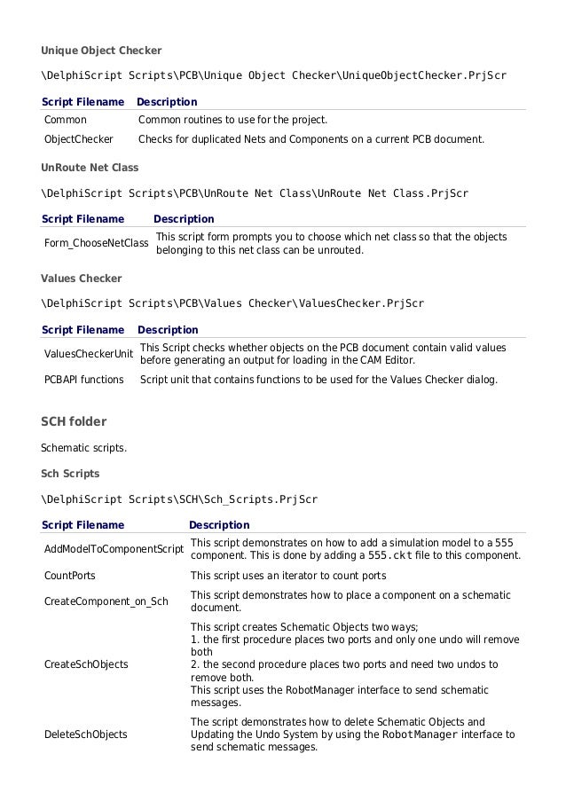 Altium script examples reference | PDF