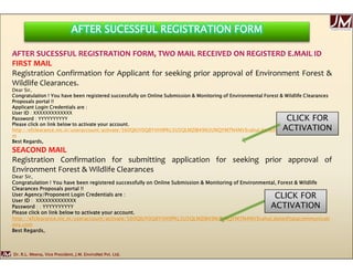 Online EC application submission process by Dr. RL Meena | PDF
