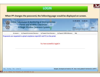 Online EC application submission process by Dr. RL Meena | PDF