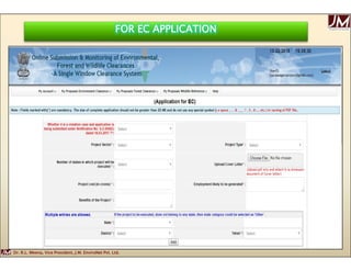 Online EC application submission process by Dr. RL Meena | PDF