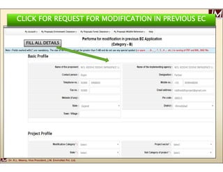 Online EC application submission process by Dr. RL Meena | PDF