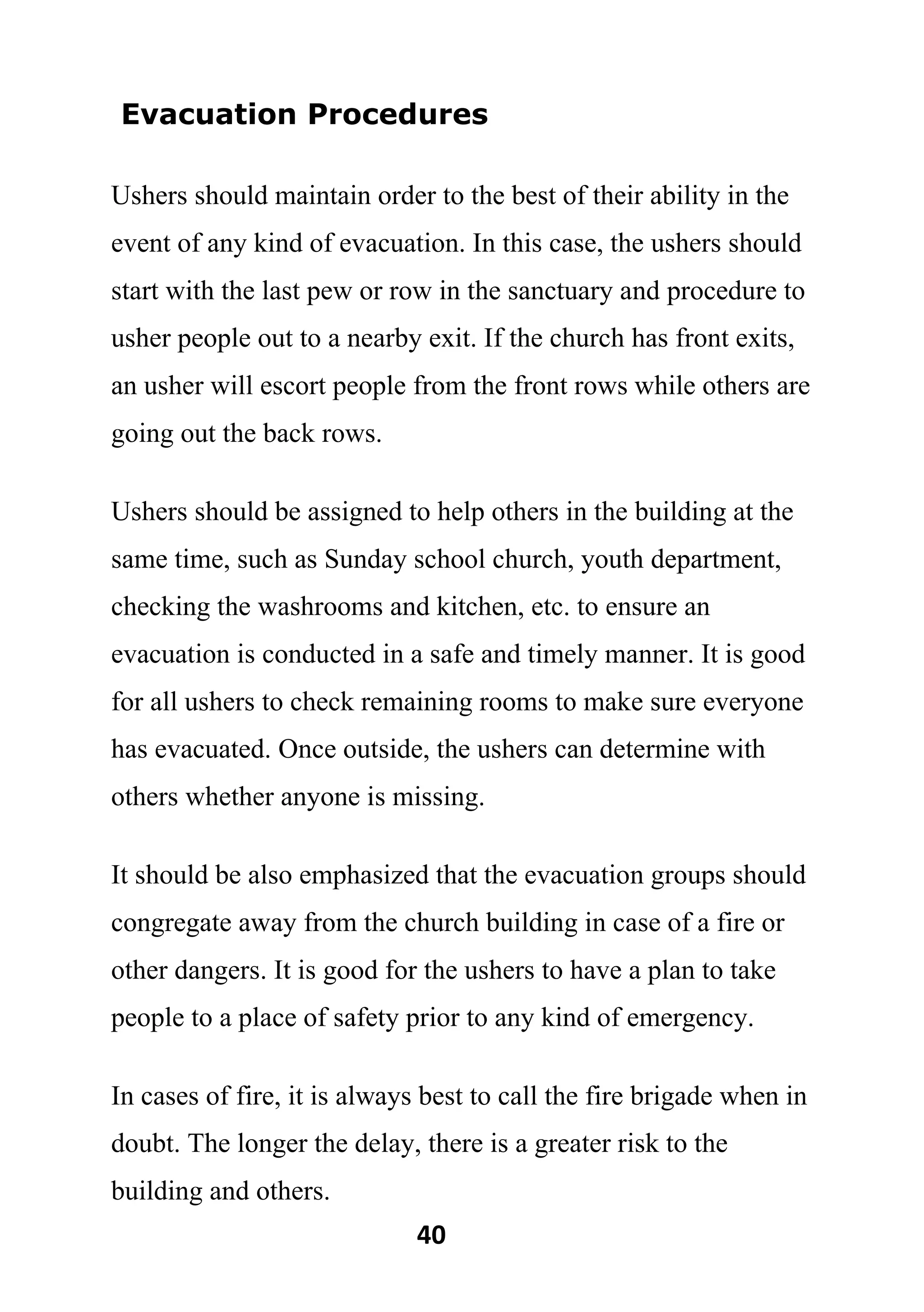 THE ART OF EFFECTIVE CHURCH USHERING TRAINING MANUAL | PDF