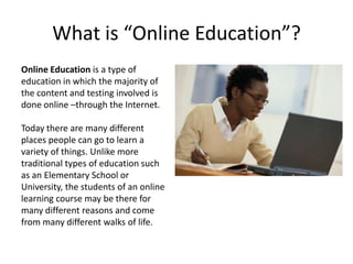 Online Education | PPT