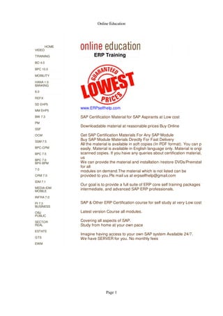 SAP BPX-BPM Certification Material | PDF