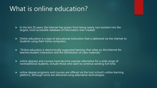 Online education | PPT