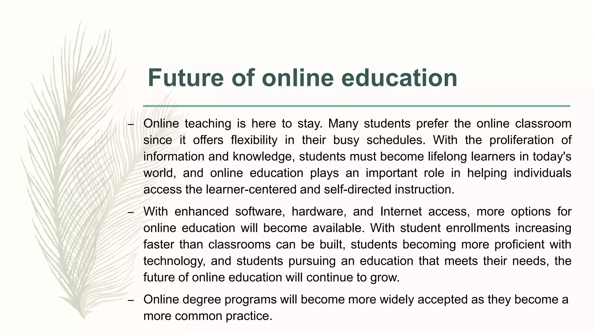 Online education | PPTX