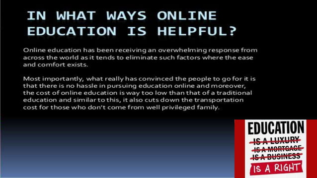 Online education ppt | PPTX