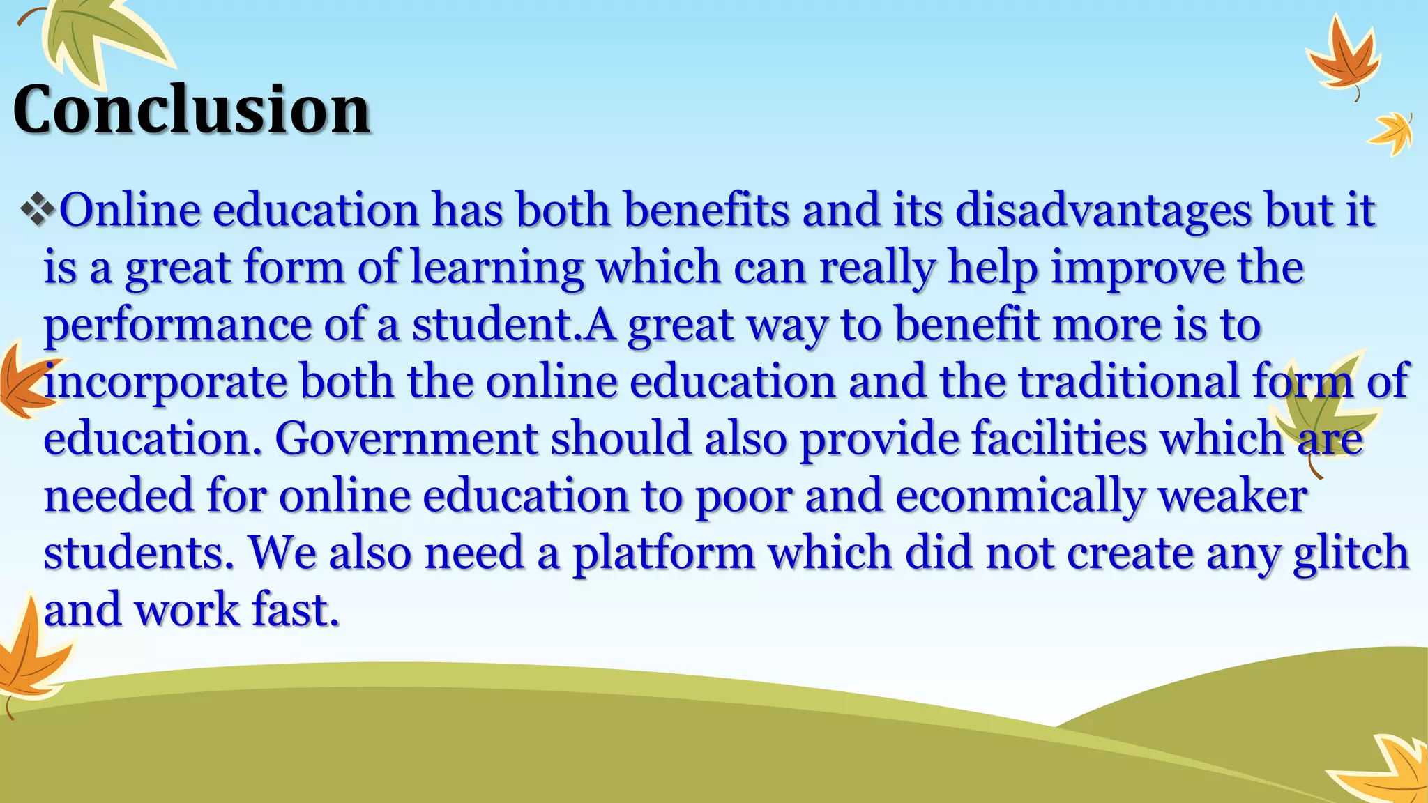 Online education PPT | PPTX