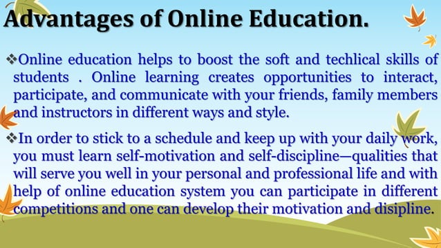 Online education PPT | PPTX