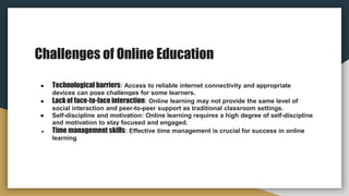 Online Education: Revolutionizing Learning for the Modern Era | PPT