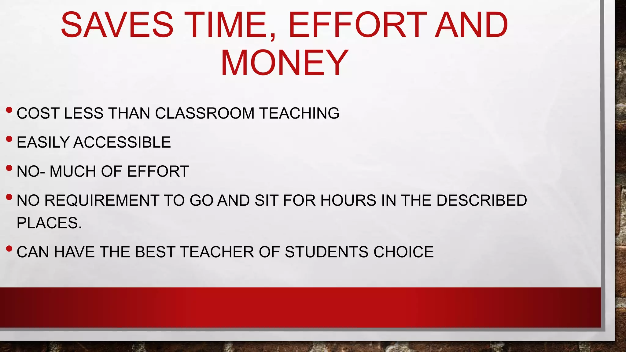 Online education vs classroom teaching | PPTX