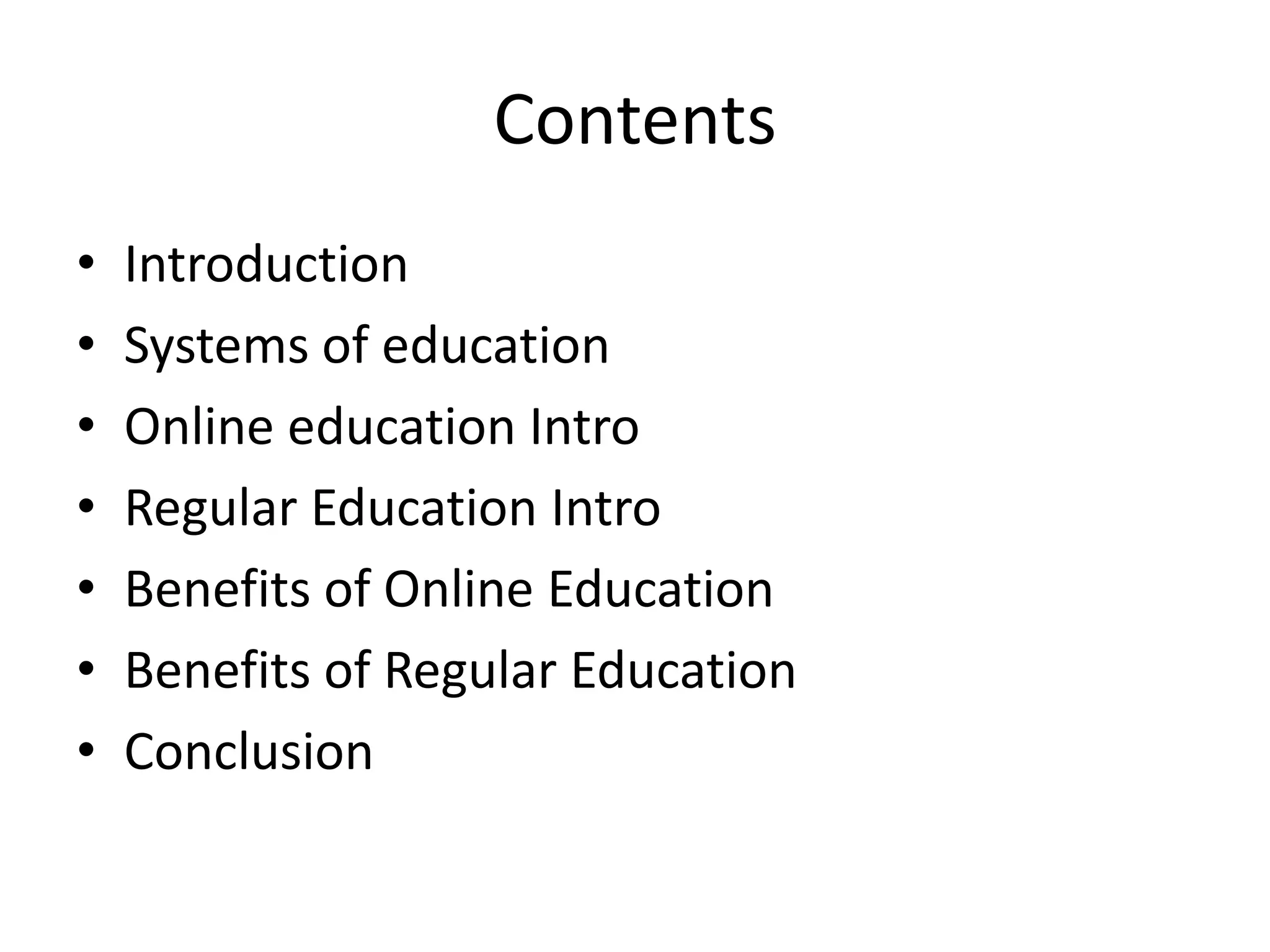 Online education vs regular education | PPSX