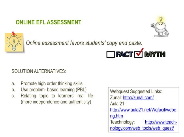 Online efl assessment | PPT