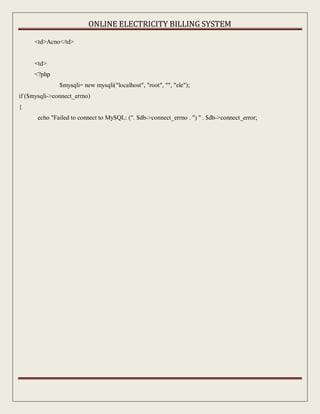 Online electricity billing project report..pdf