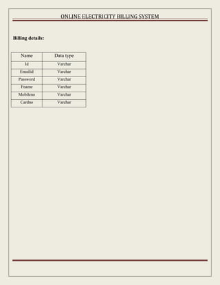 Online electricity billing project report..pdf