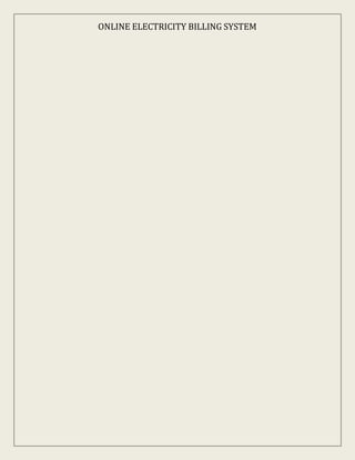 Online electricity billing project report..pdf