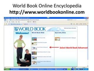 Online Encyclopedias | PPTX