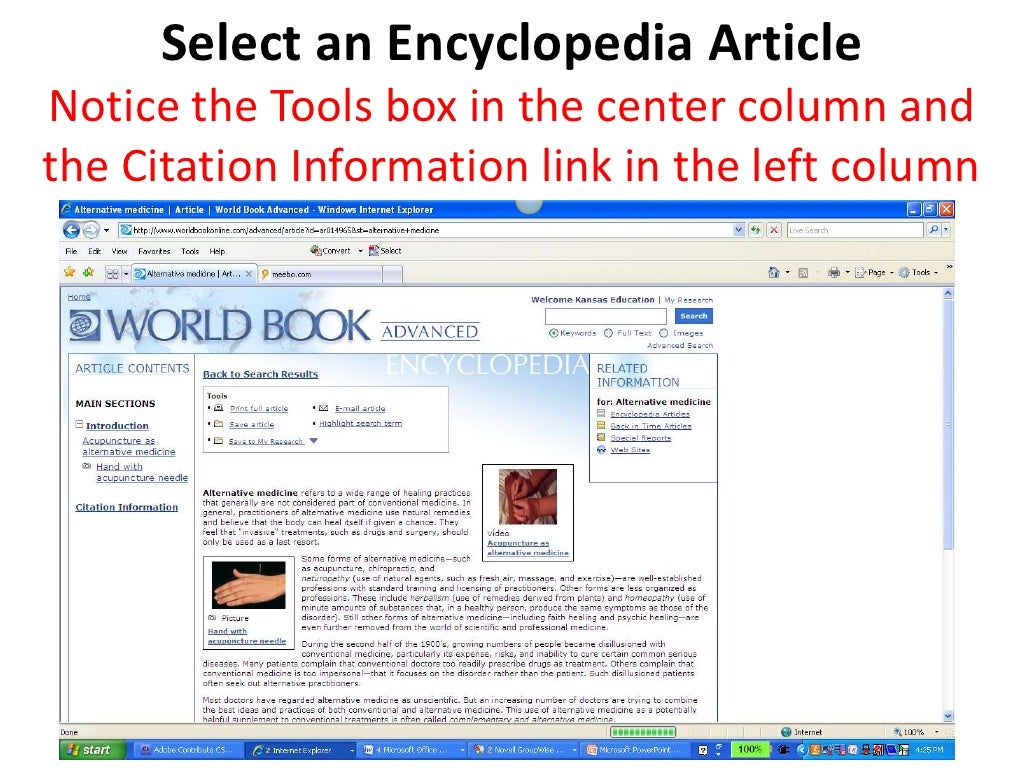 Online Encyclopedias