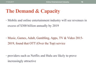 Online entertainment industry | PPTX