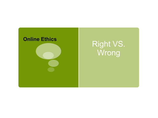 Online ethics | PPT
