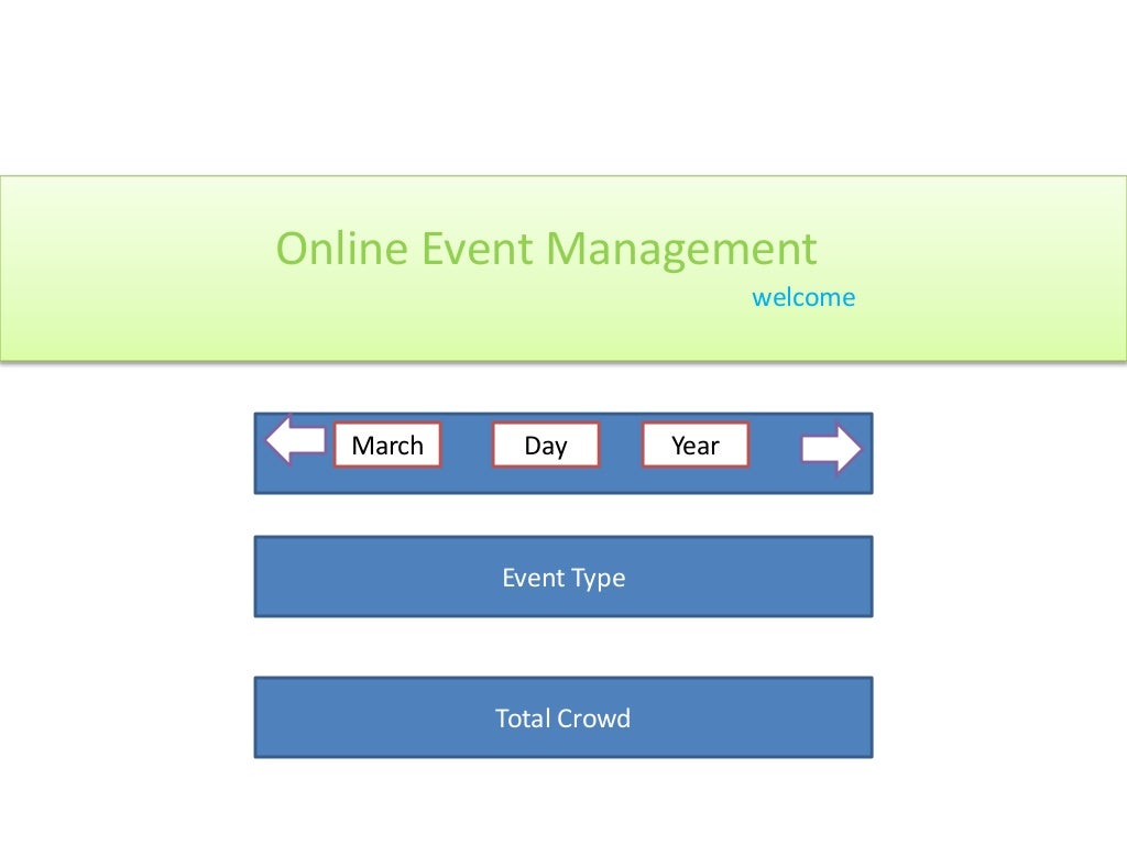 Online event management