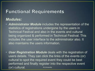 Online event registration final review (3-2 project)... | PPTX