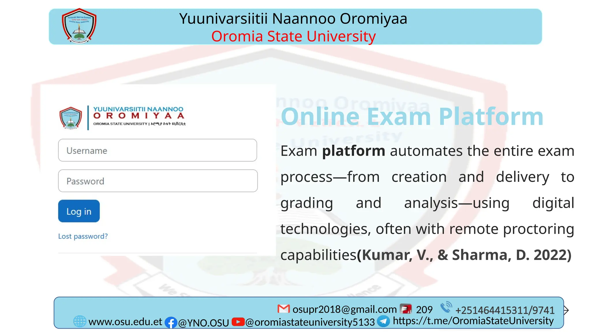 Online Exam brief to make an awareness for staff | PPTX