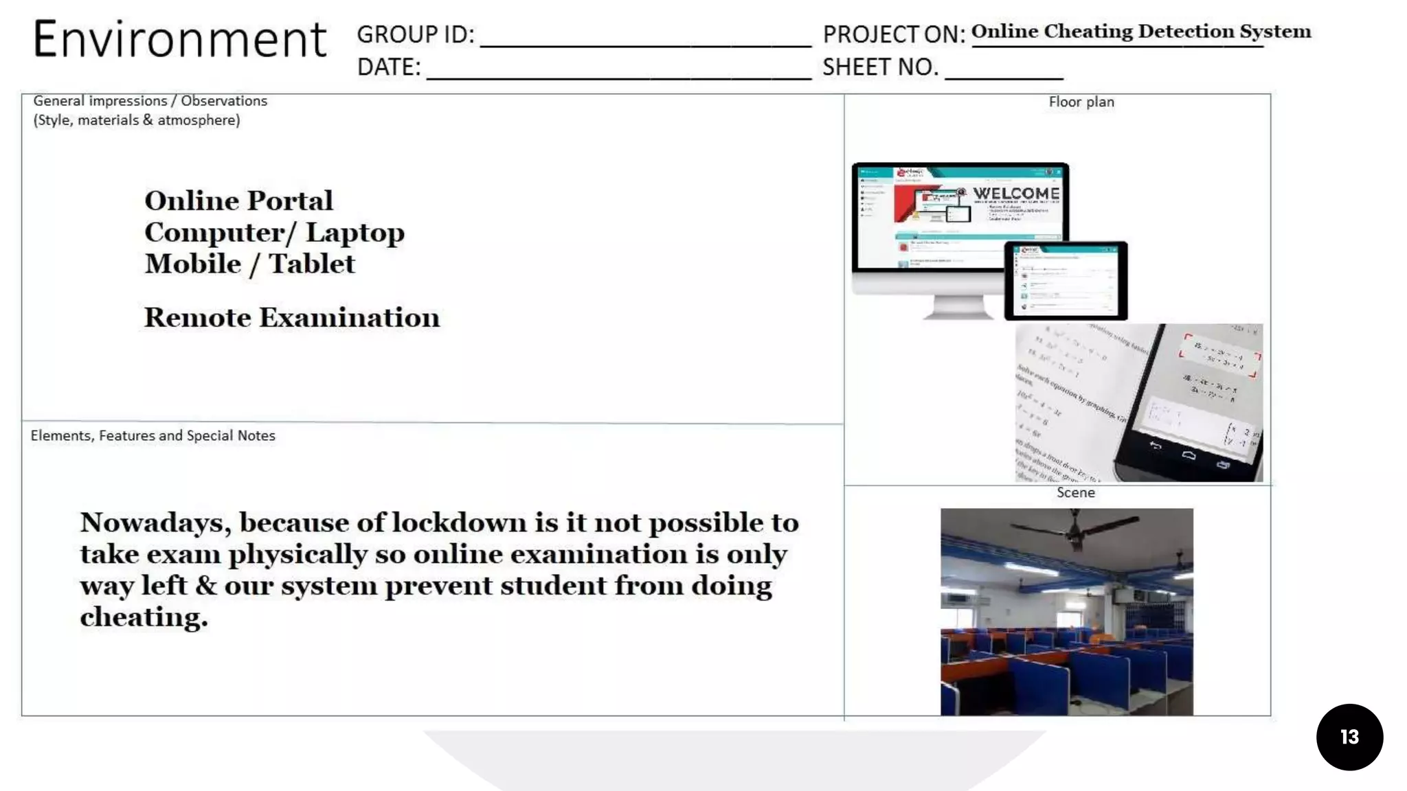 Online Exam Cheating Detection | PPTX