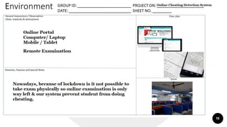 Online Exam Cheating Detection | PPTX