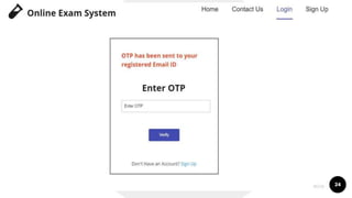 Online Exam Cheating Detection | PPTX