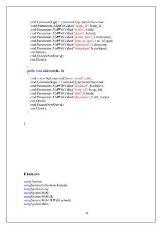 Online examination | DOC