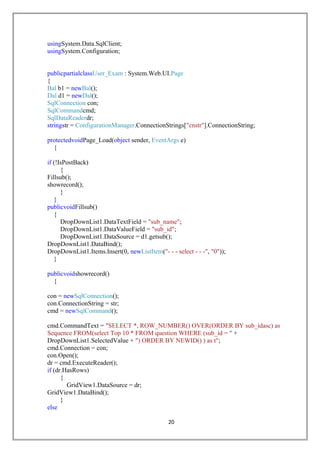 Online examination | DOC