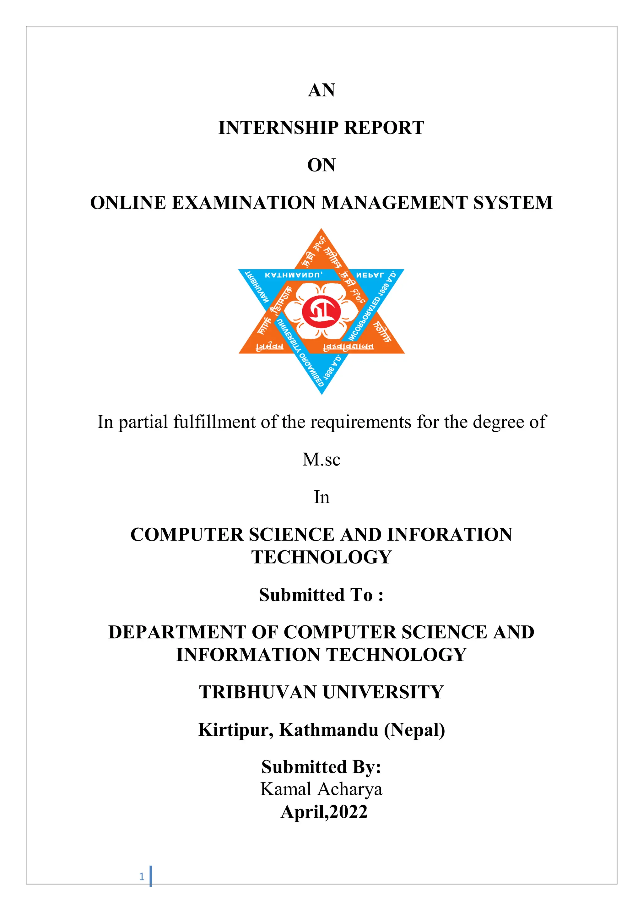 Online Examination Management System Pdf