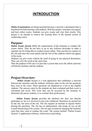 Online Examination Management System Pdf