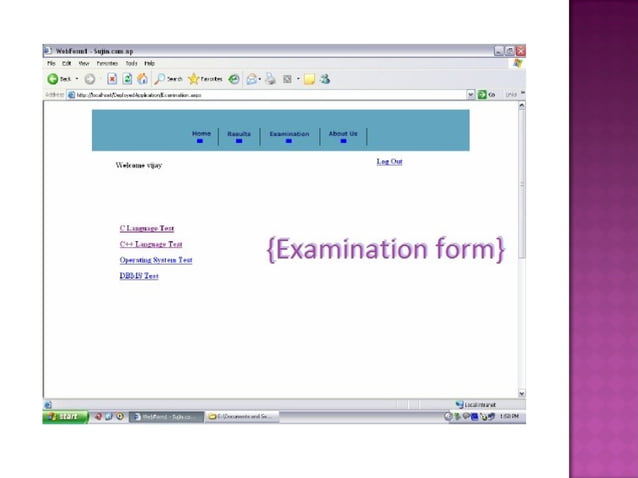 Online examination system | PPT