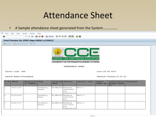 Online examination registration process for CCE students | PPT