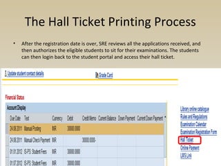 Online examination registration process for CCE students | PPT