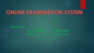 Online examination system | PPTX
