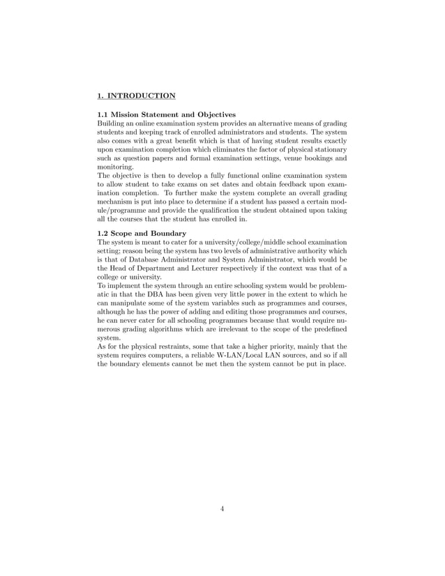 Online examination system Documentation | PDF