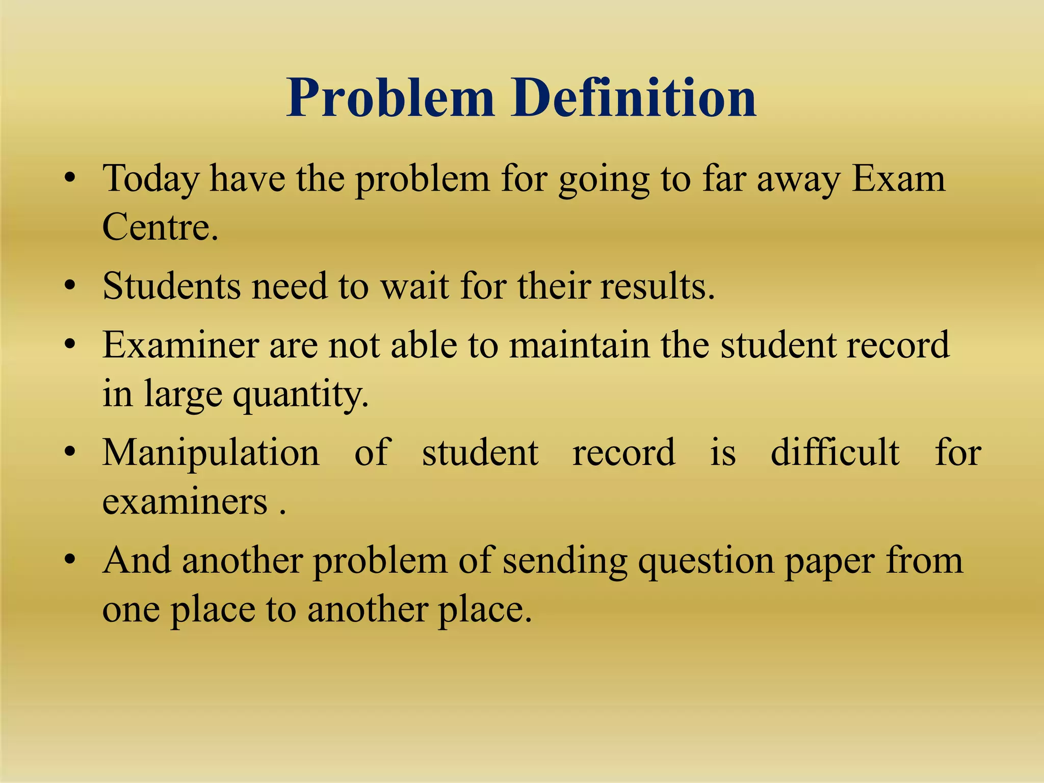 Online examination system | PPTX