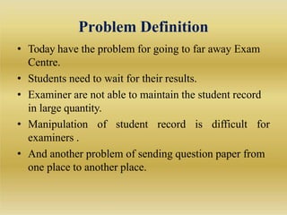 Online examination system | PPTX